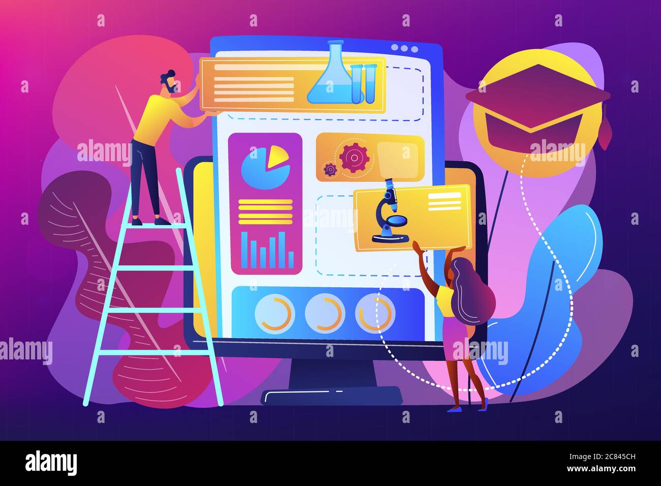 Lms background Stock Vector Images - Alamy