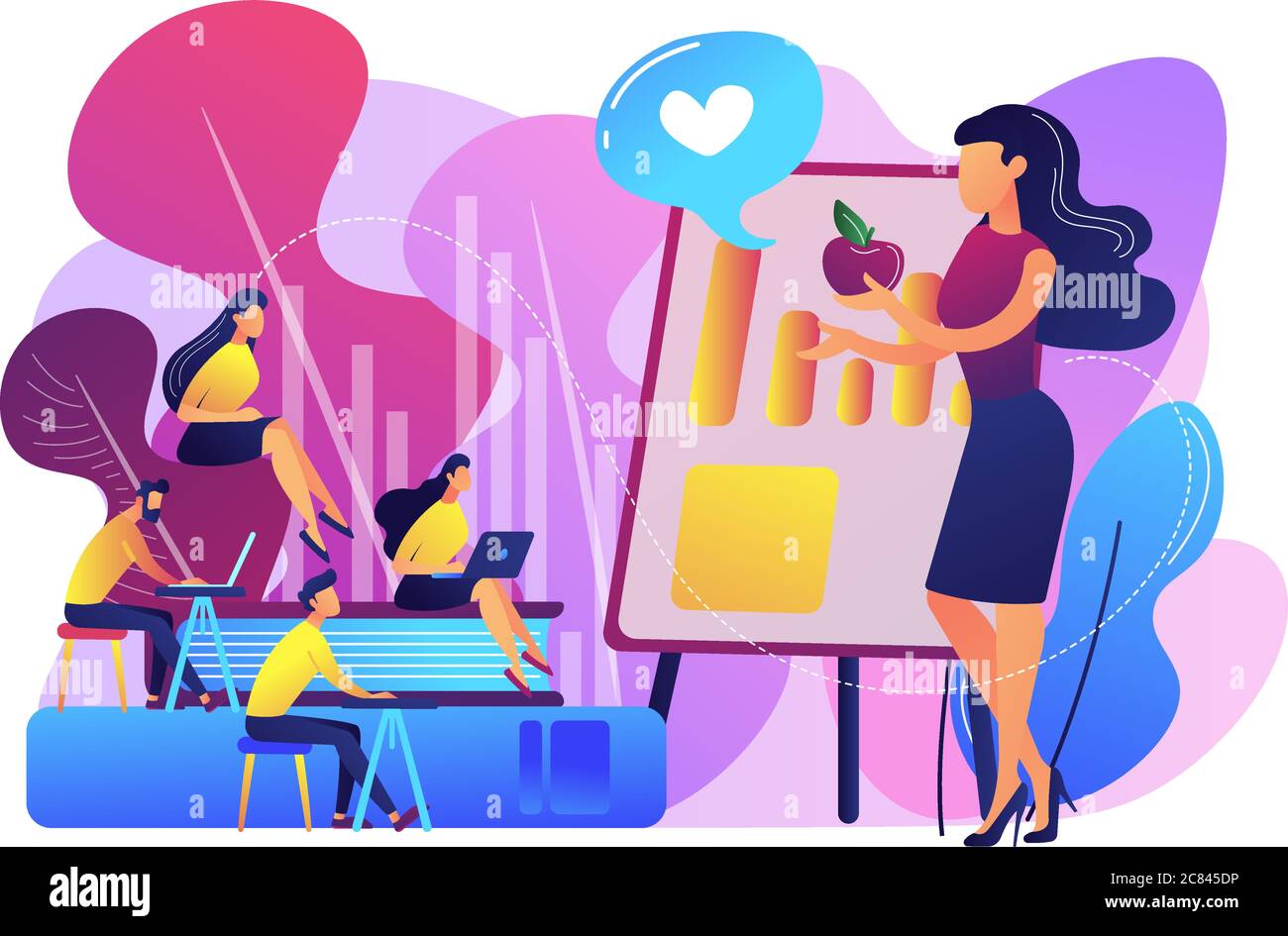 Health and nutrition workshop concept vector illustration Stock Vector ...