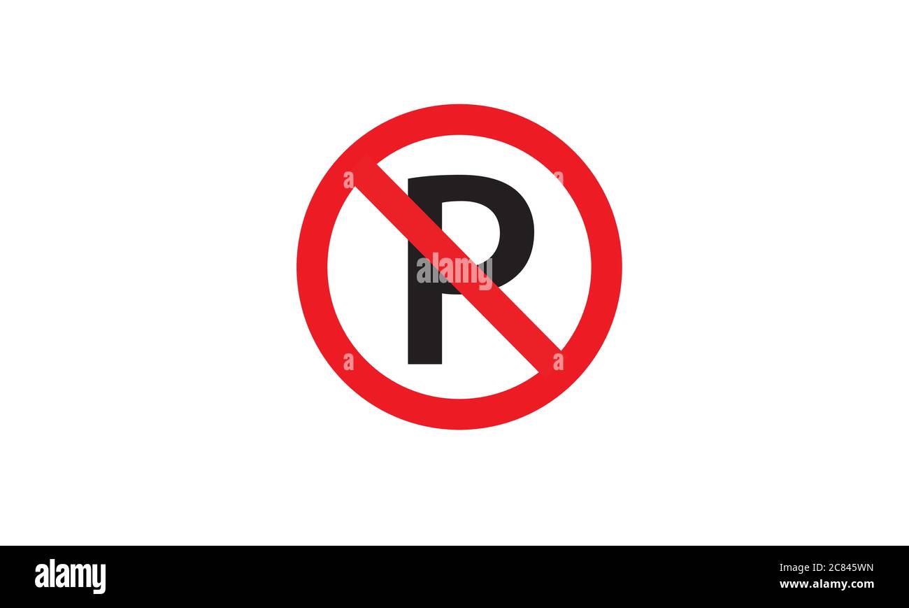Do not park here traffic sign vector illustration Stock Vector Image ...