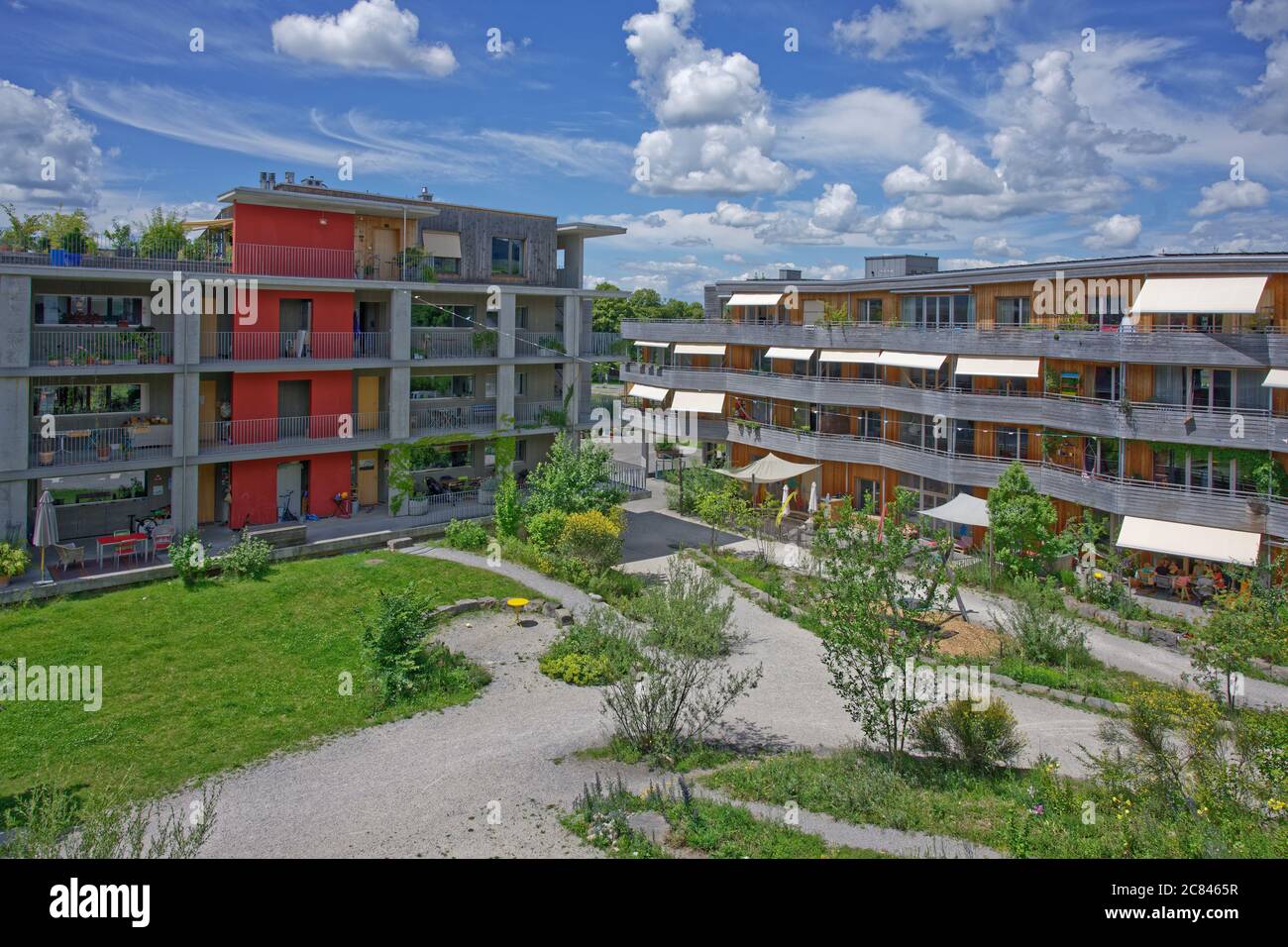 Siedlung Oberfeld, Ostermudigen bei Bern, Schweiz Stock Photo - Alamy