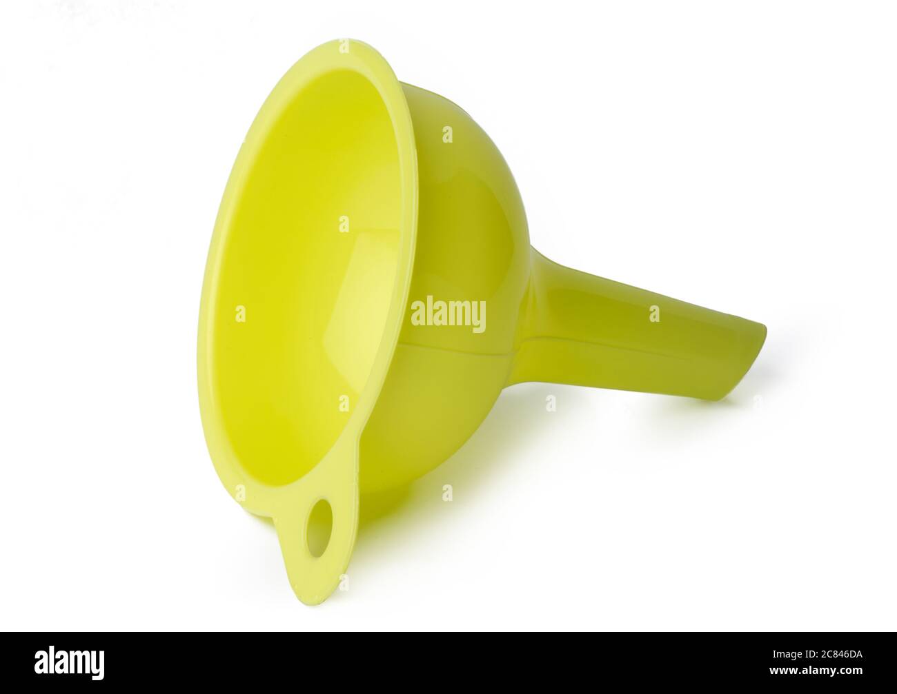 New plastic kitchen funnel isolated on white Stock Photo - Alamy