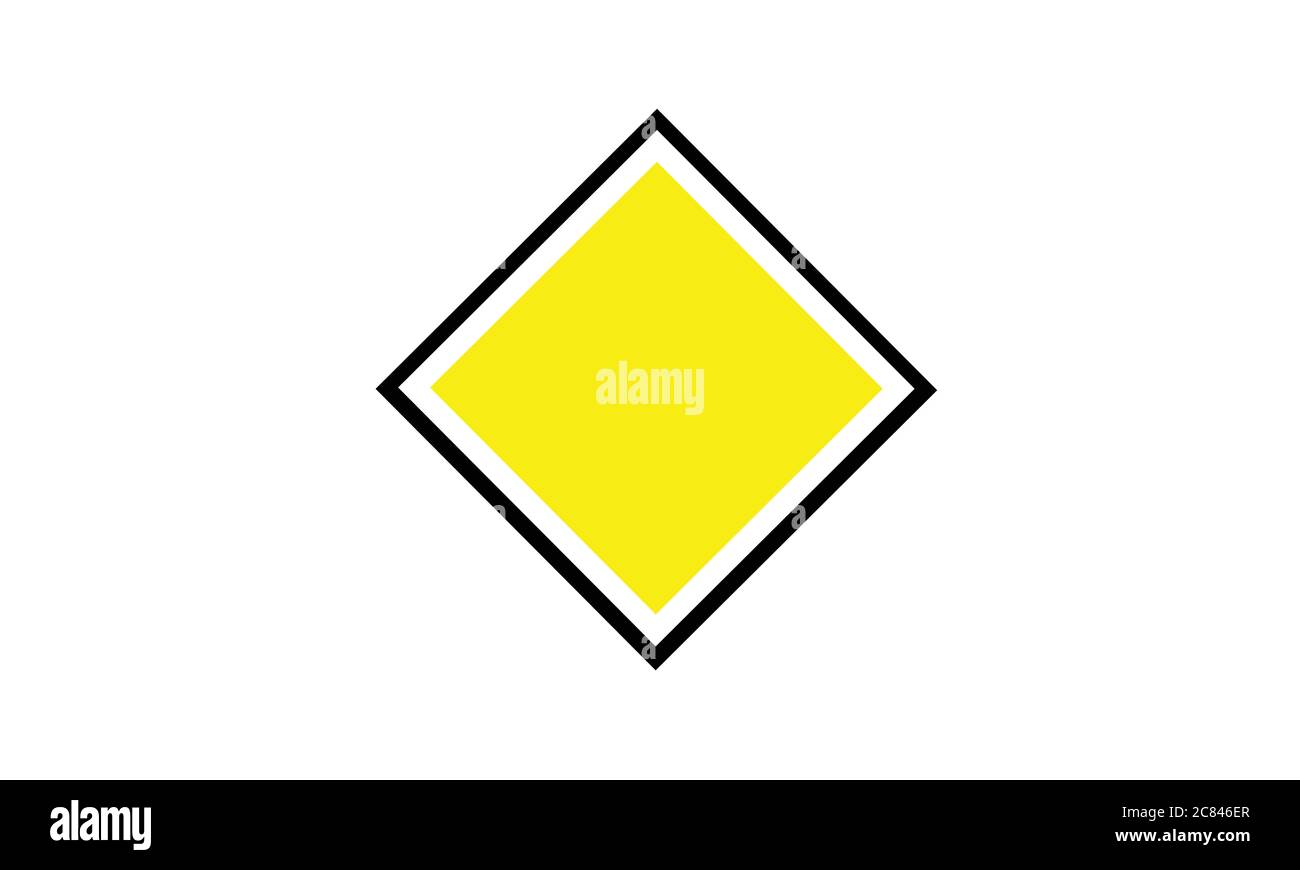 Priority road traffic sign vector illustration Stock Vector Image & Art ...