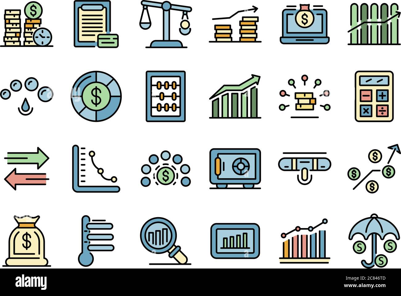 Credit score icons vector flat Stock Vector Image & Art - Alamy