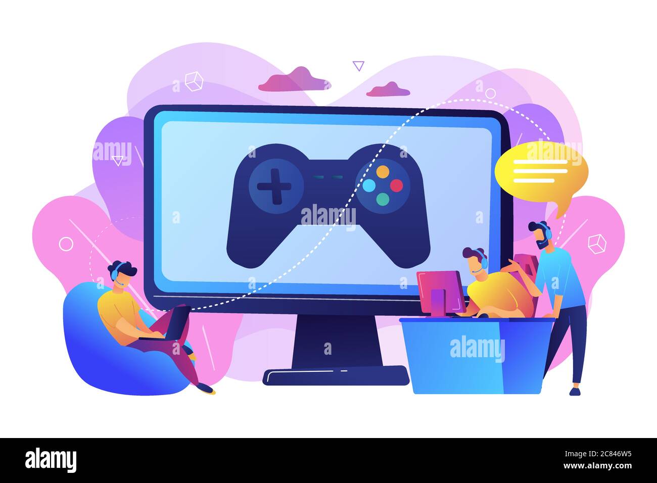 Esports coaching concept vector illustration Stock Vector Image & Art ...