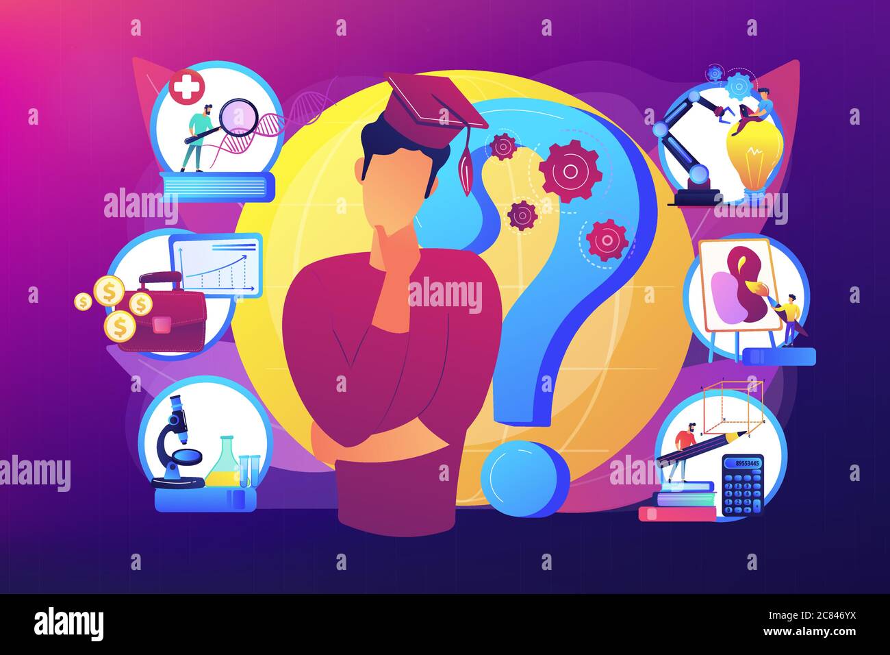 College choice concept vector illustration Stock Vector Image & Art - Alamy