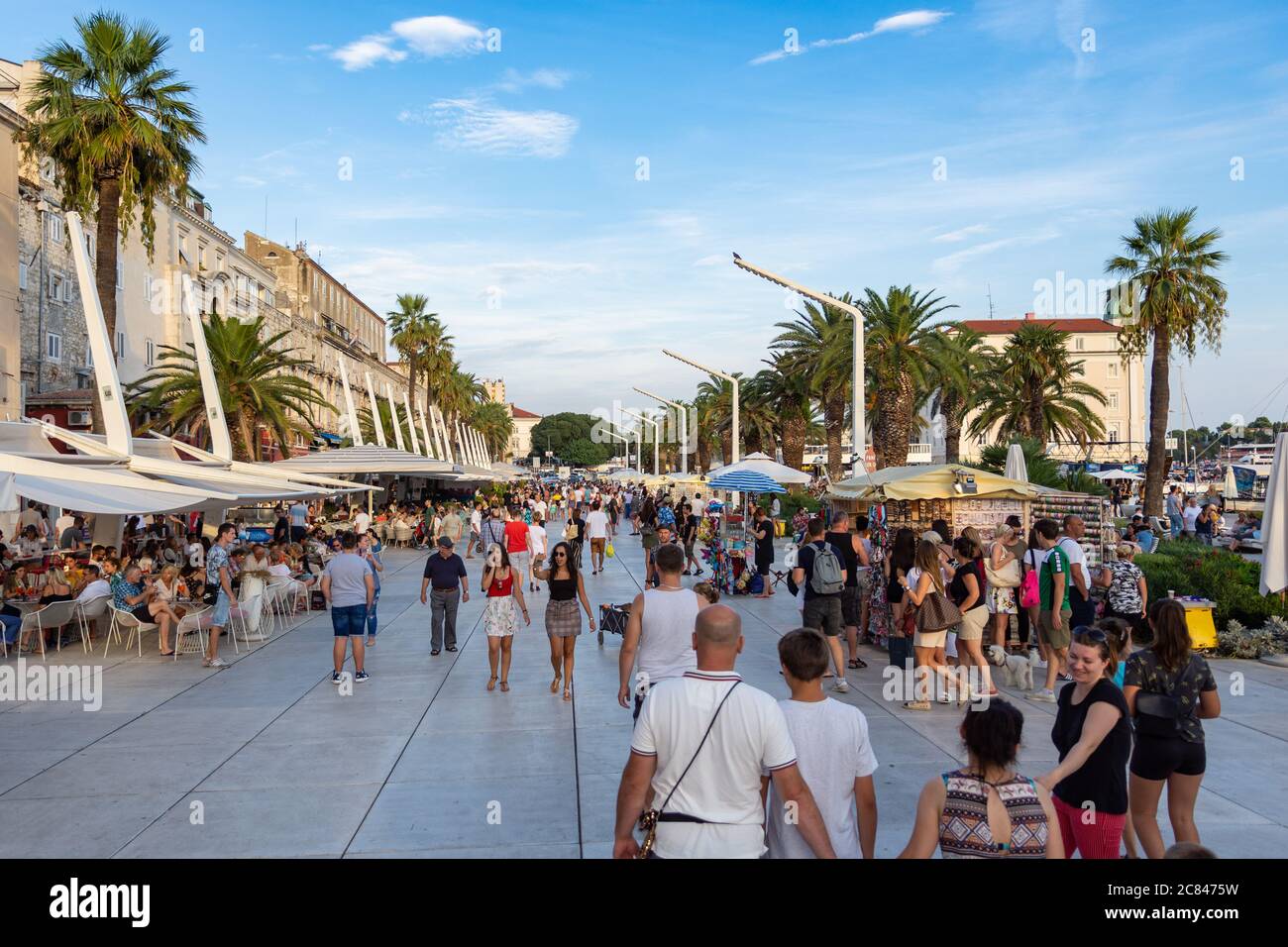Split riva promenade night hi-res stock photography and images - Alamy