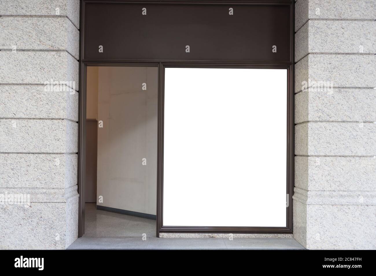 Shop Boutique Store Front with Big Window and Place for Name Stock ...