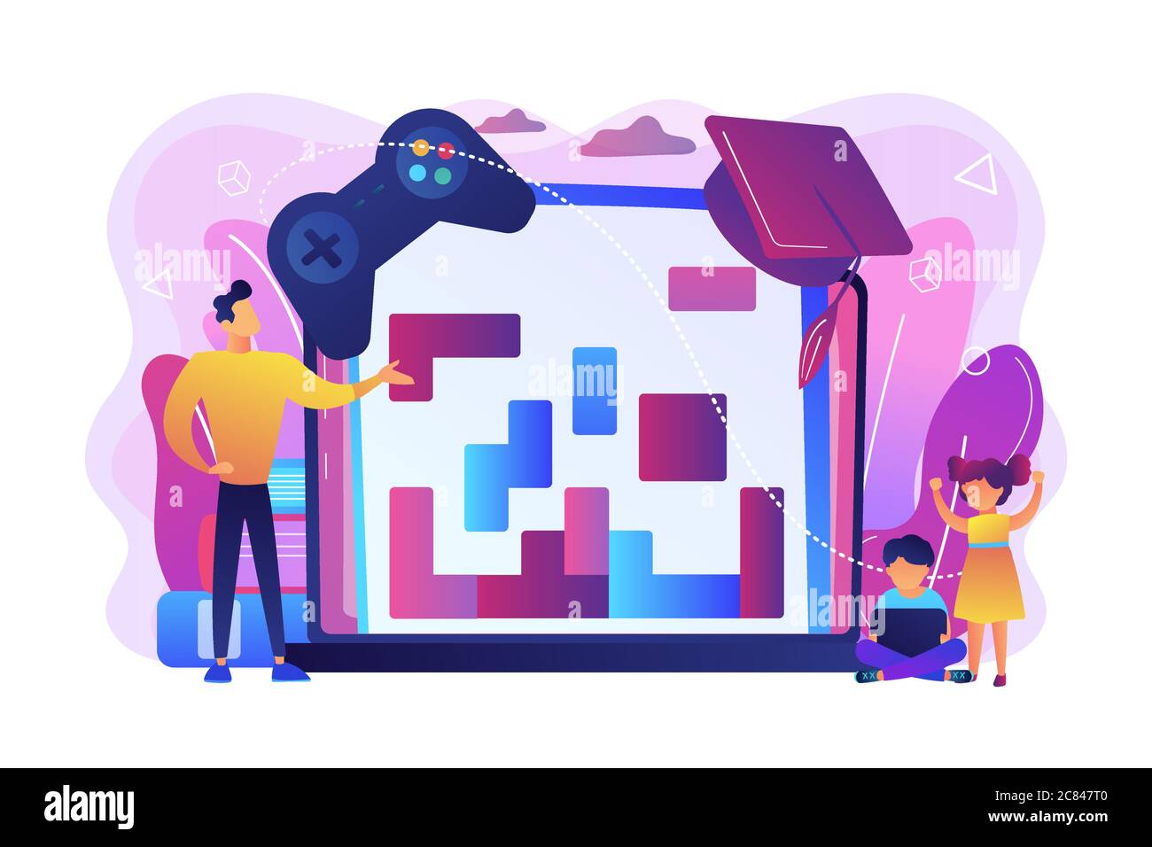 Children entertaining Stock Vector Images - Alamy