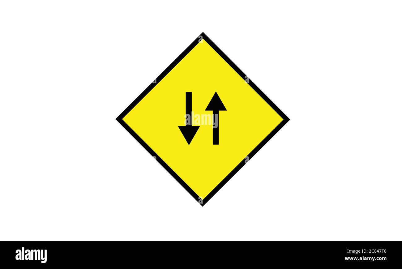 Two way traffic light symbol vector illustration Stock Vector Image ...