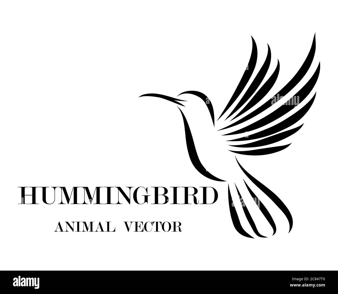 Black line art Vector illustration on a white background of flying ...