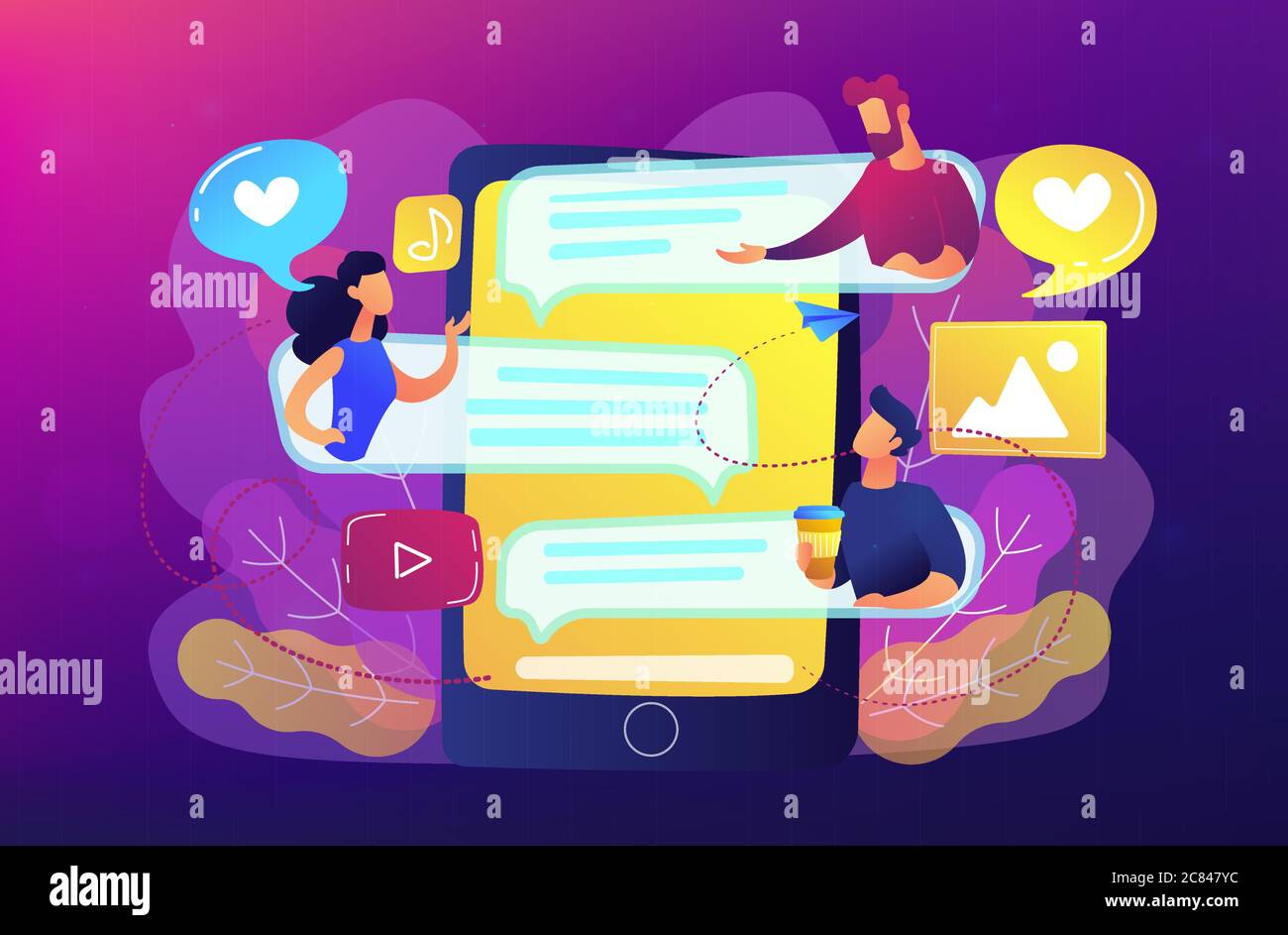 Internet forum concept vector illustration Stock Vector Image & Art - Alamy