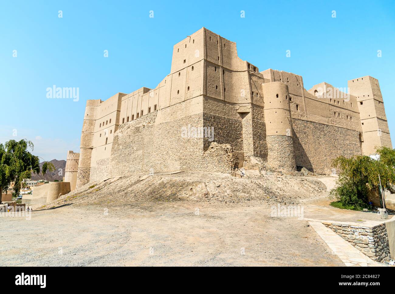 Bahla Fort at the foot of the Djebel Akhdar in Sultanate of Oman ...