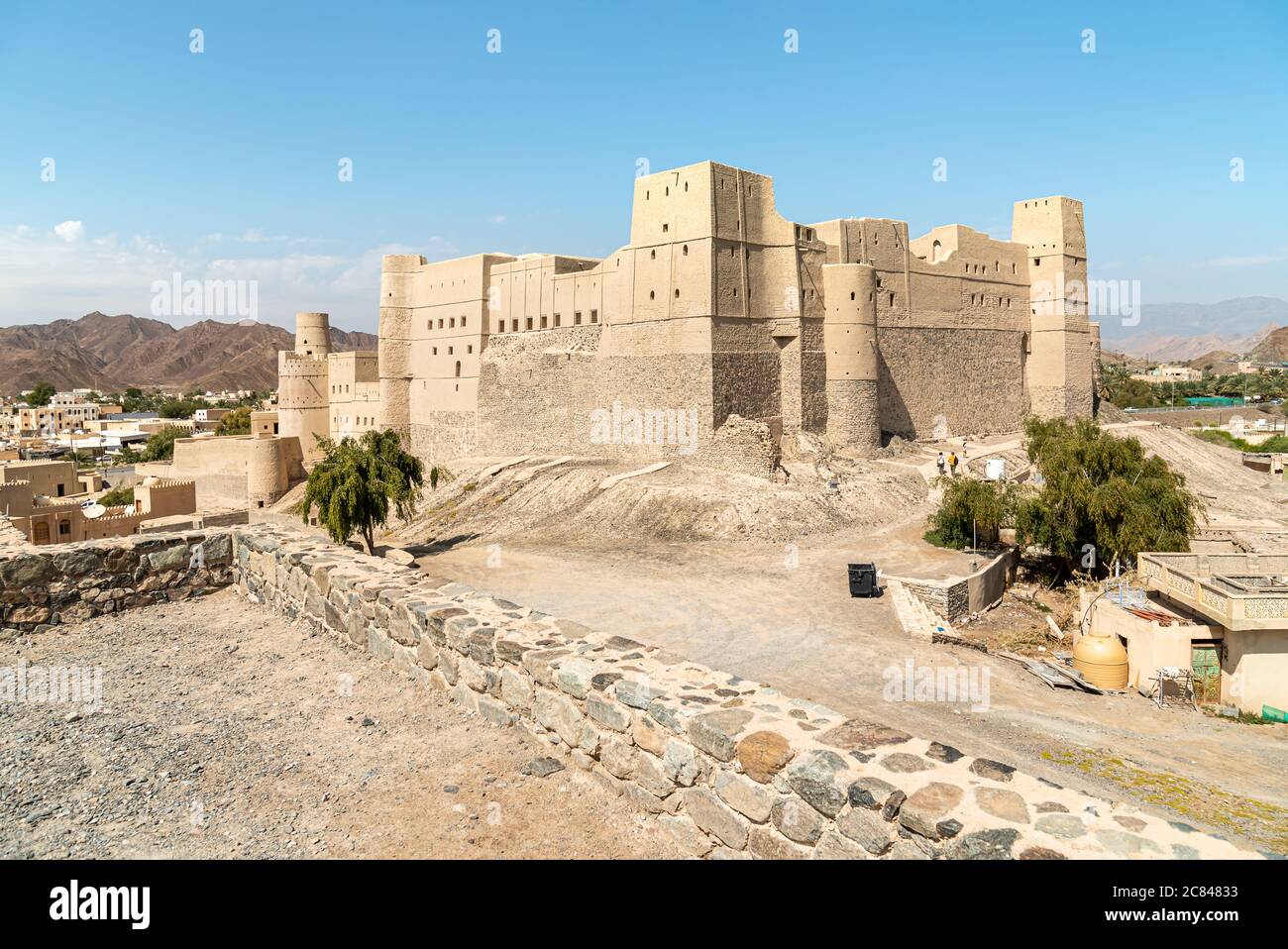 Bahla Fort at the foot of the Djebel Akhdar in Sultanate of Oman ...