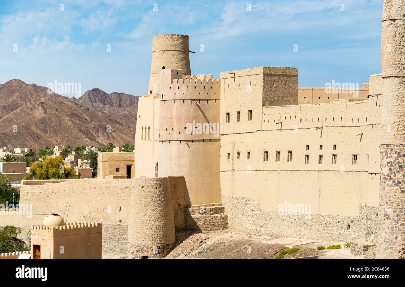 Bahla Fort at the foot of the Djebel Akhdar in Sultanate of Oman ...