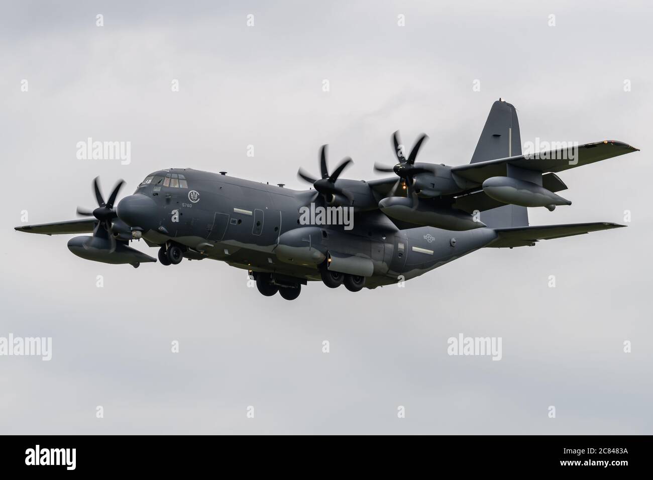 US Air Force C-130 Hercules transport aircraft Stock Photo - Alamy