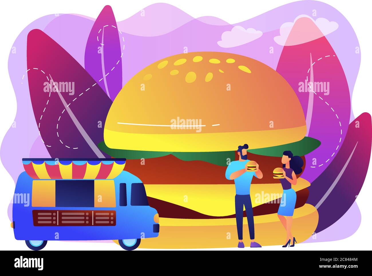 Street food concept vector illustration Stock Vector Image & Art - Alamy