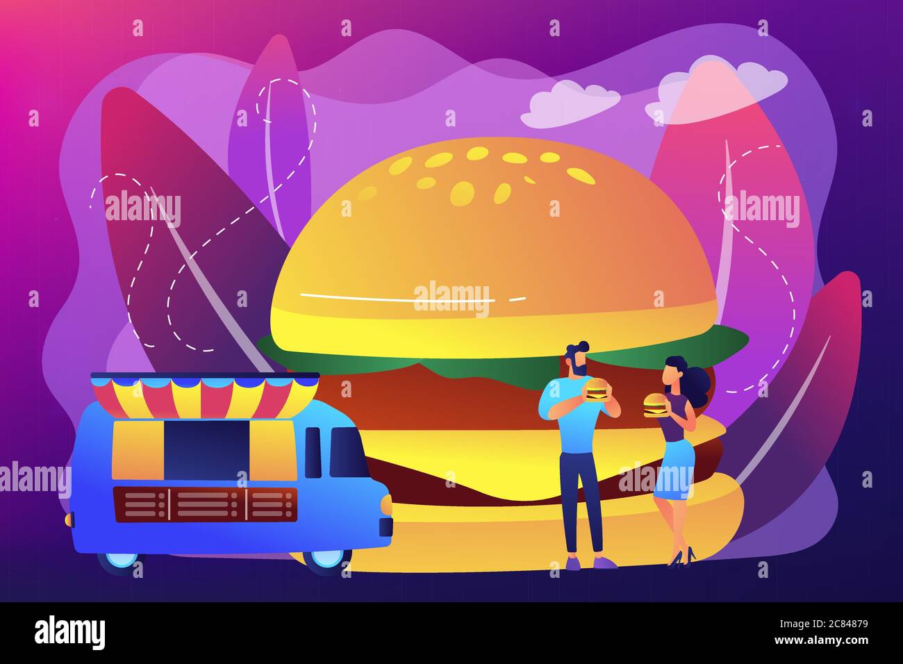 Street food concept vector illustration Stock Vector Image & Art - Alamy
