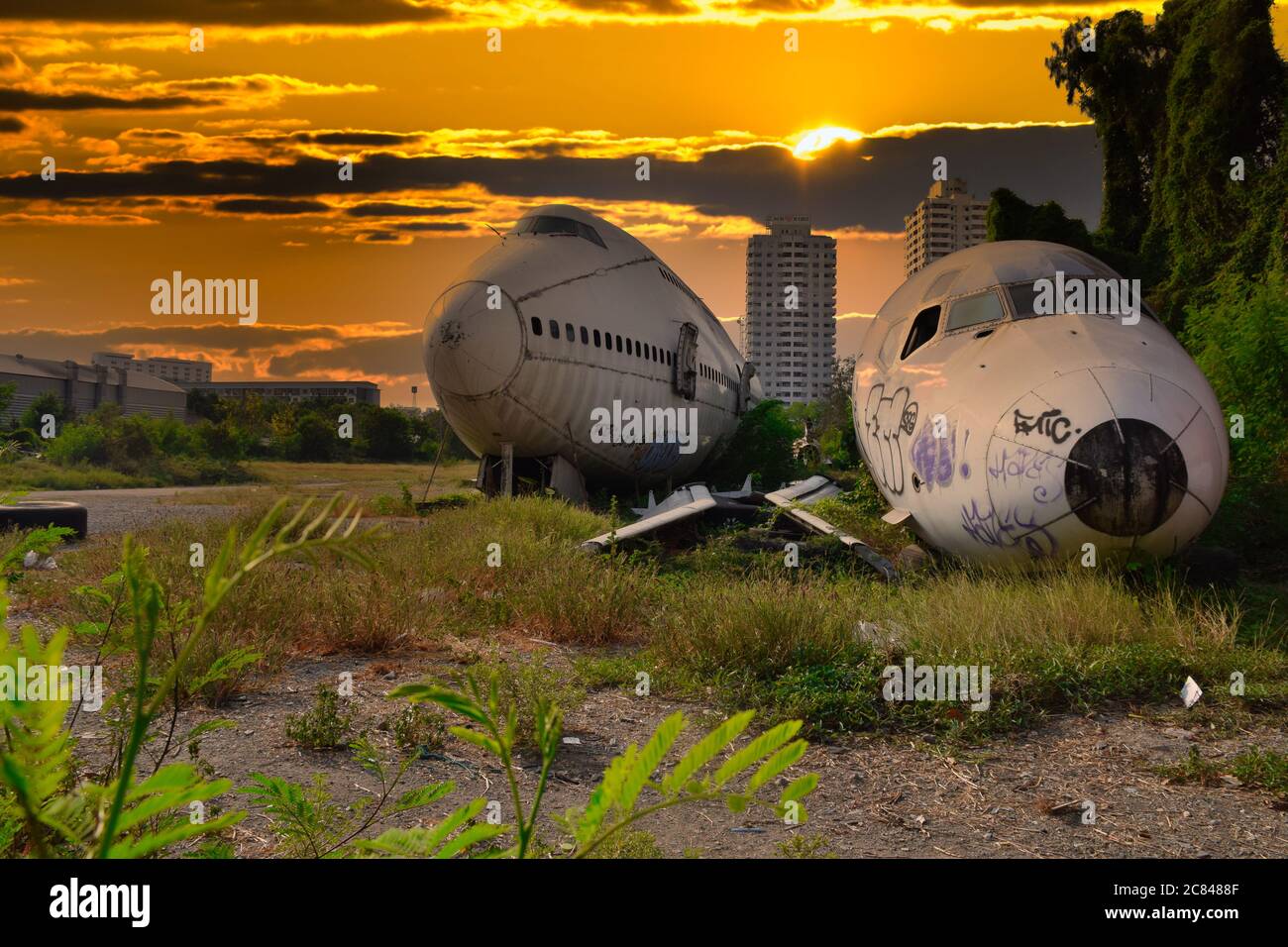 Bangkok Airplane Graveyard High Resolution Stock Photography and Images ...