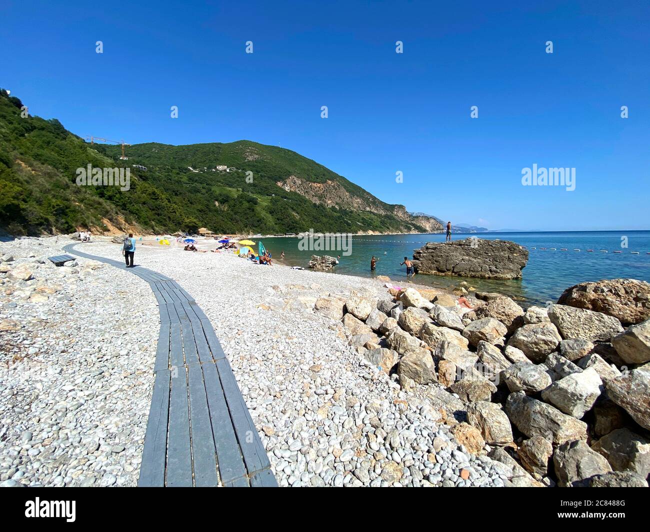 Jaz beach montenegro hi-res stock photography and images - Alamy