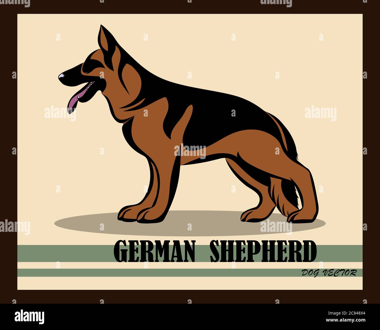 Alsatian emblem Stock Vector Images - Alamy