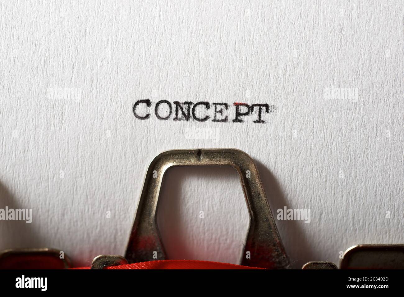 Concept word written with a typewriter Stock Photo - Alamy