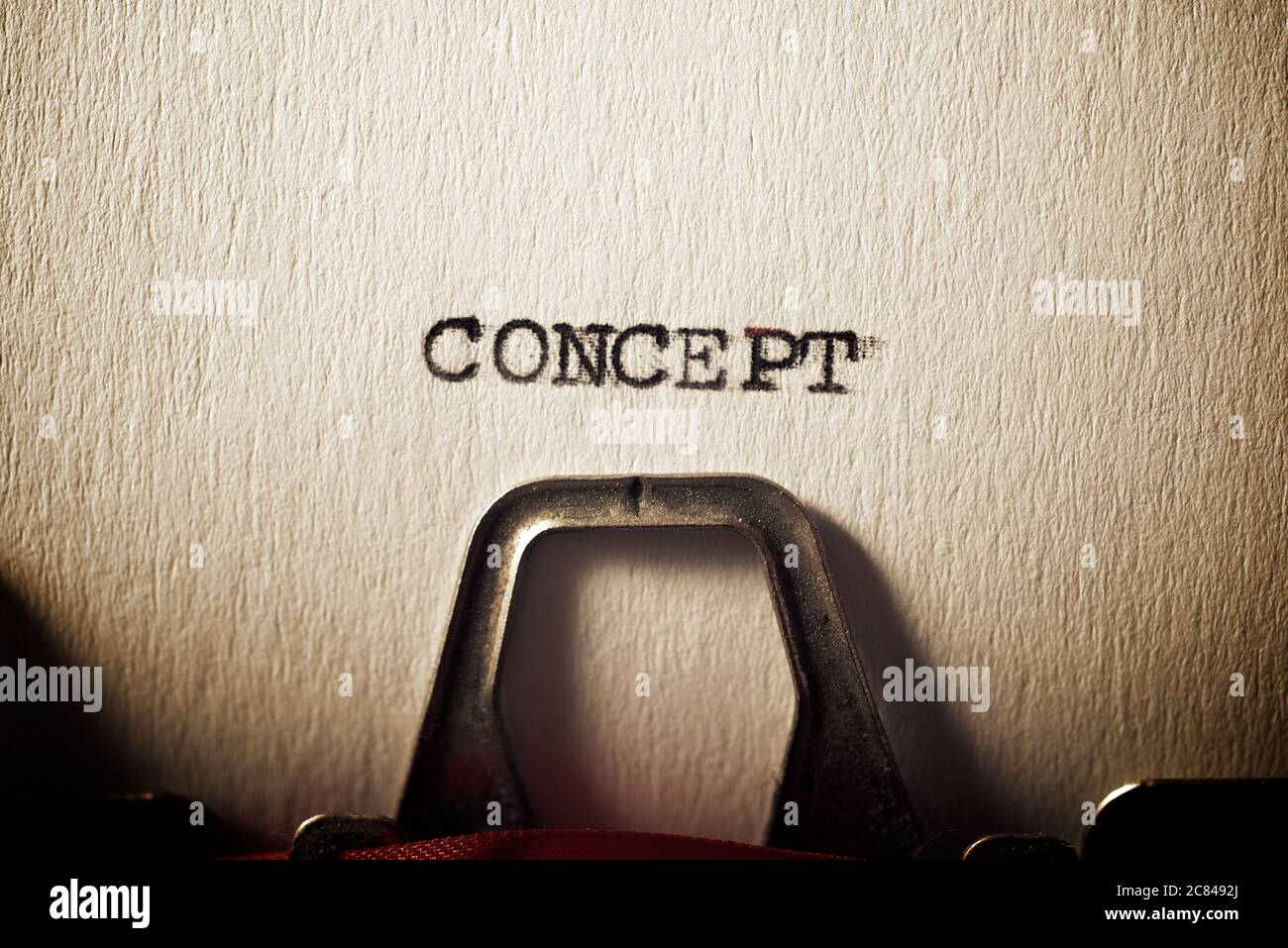 Concept word written with a typewriter Stock Photo - Alamy