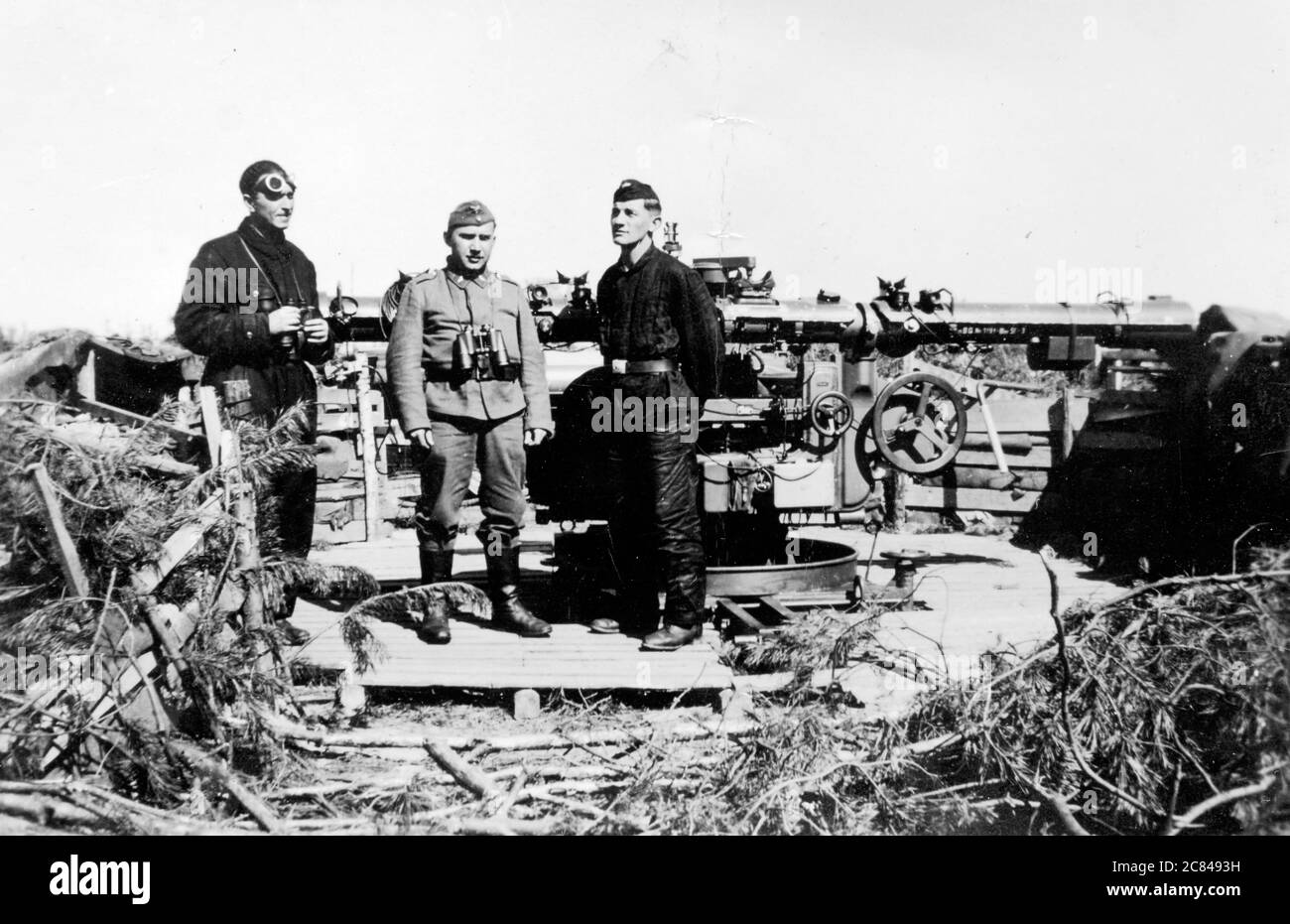 WW2 second world war, aereal defence, Flak Unit in Dorbaum, Munster ...