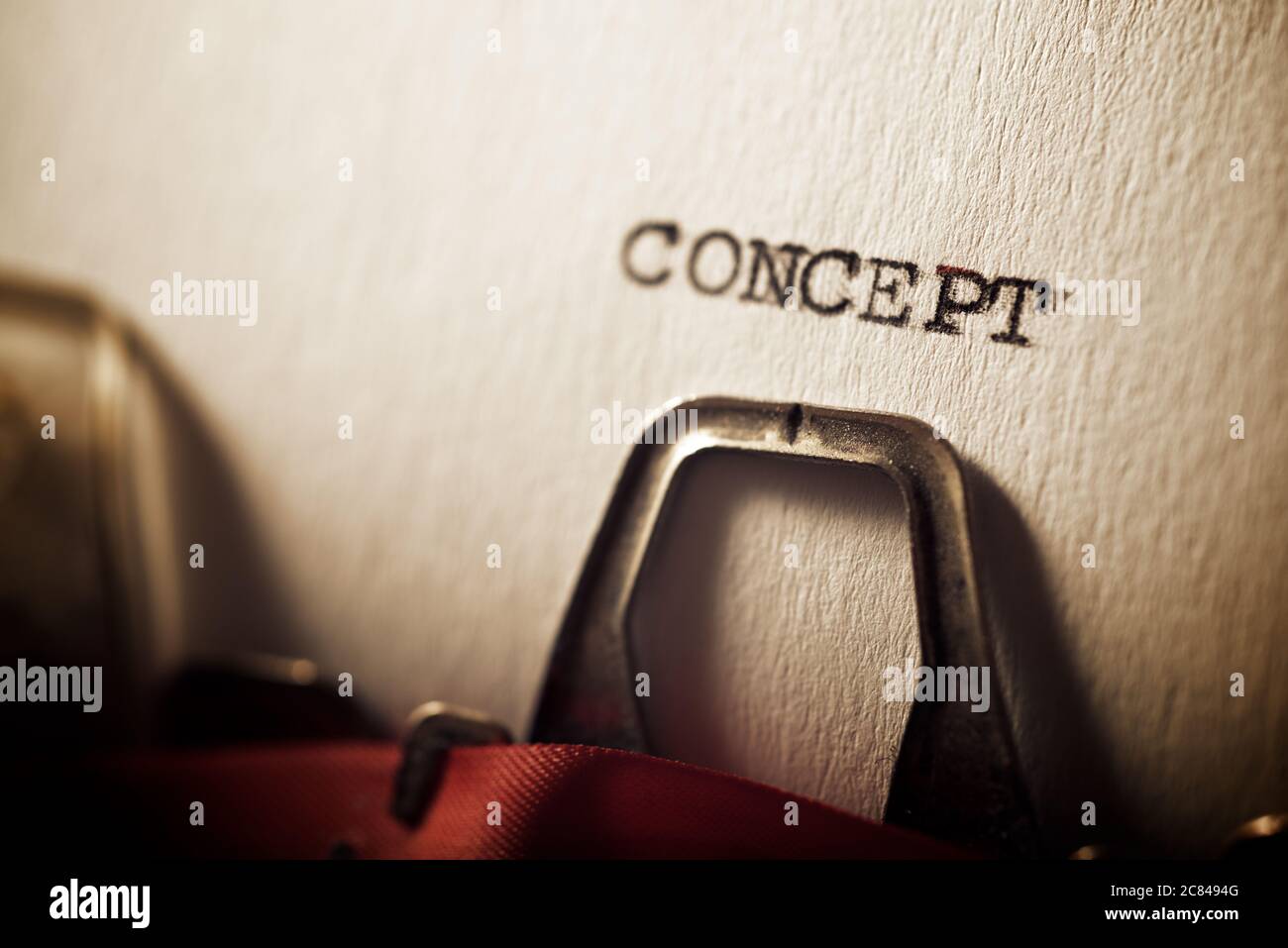 Concept word written with a typewriter Stock Photo - Alamy