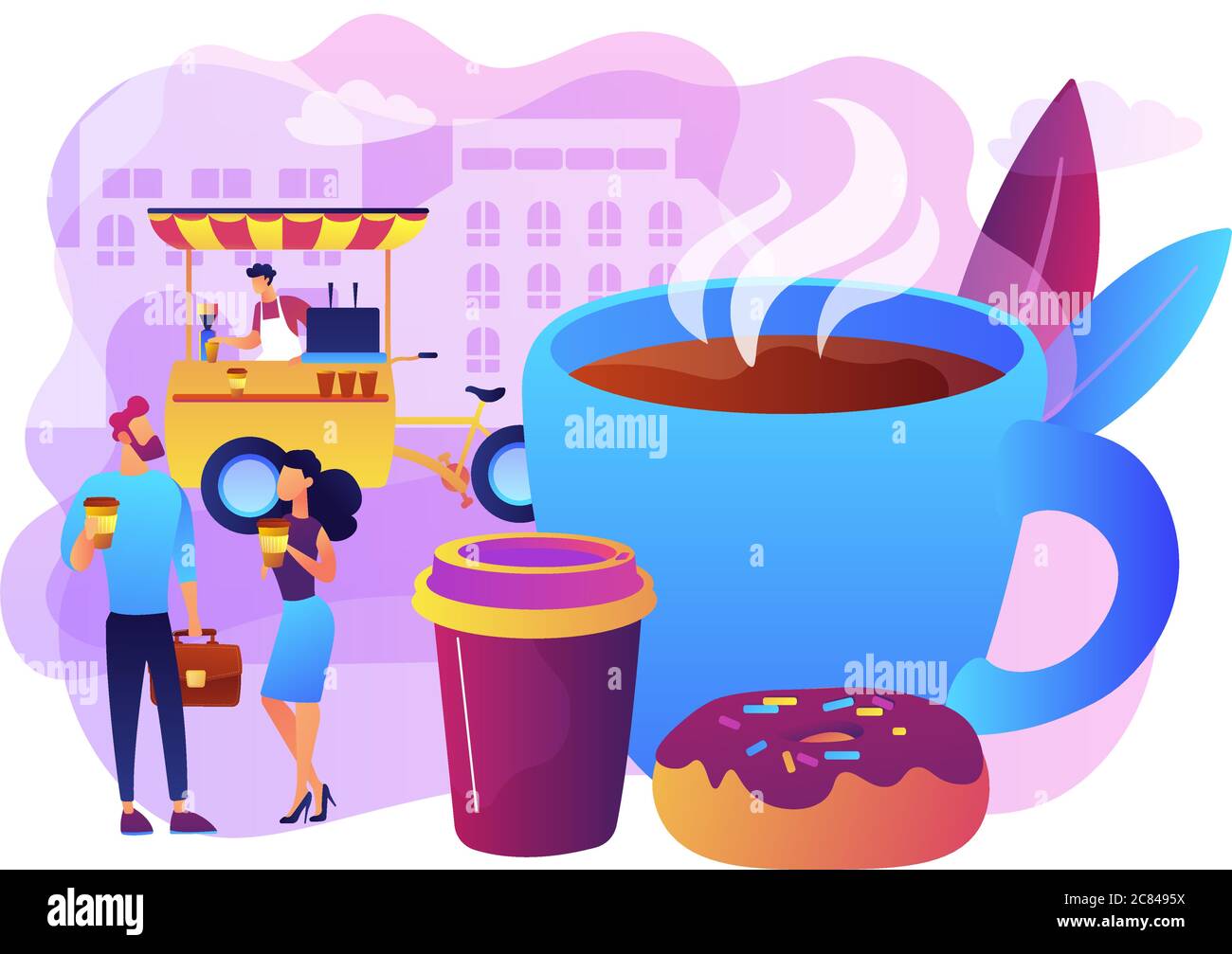 Street coffee stall shop Cut Out Stock Images & Pictures - Alamy