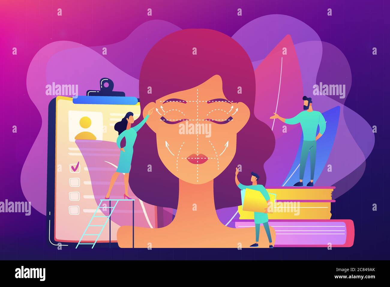 Face lifting concept vector illustration Stock Vector Image & Art - Alamy