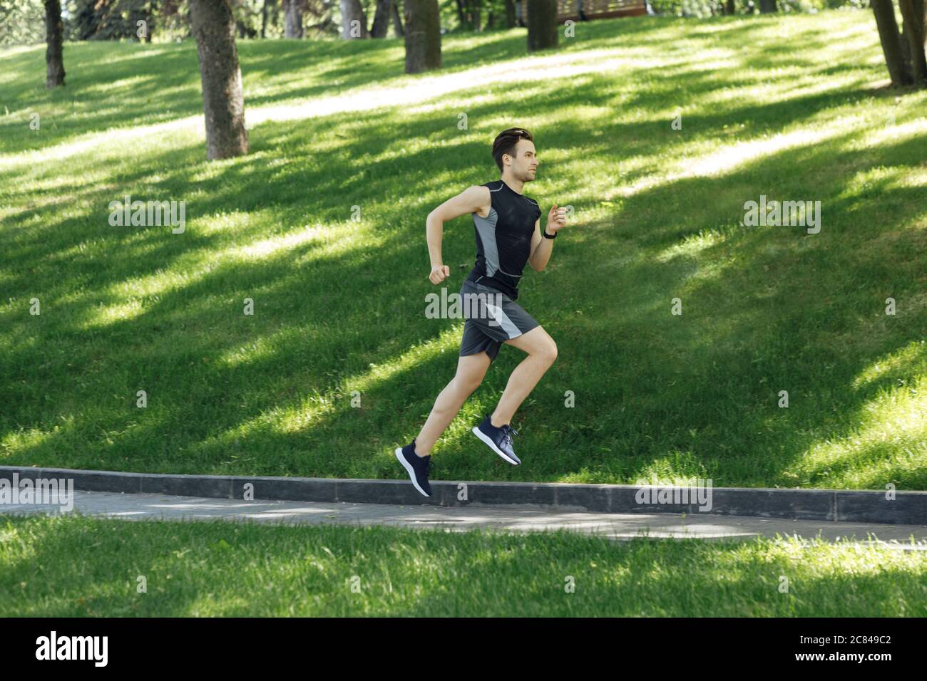 Man stadium run hi-res stock photography and images - Alamy