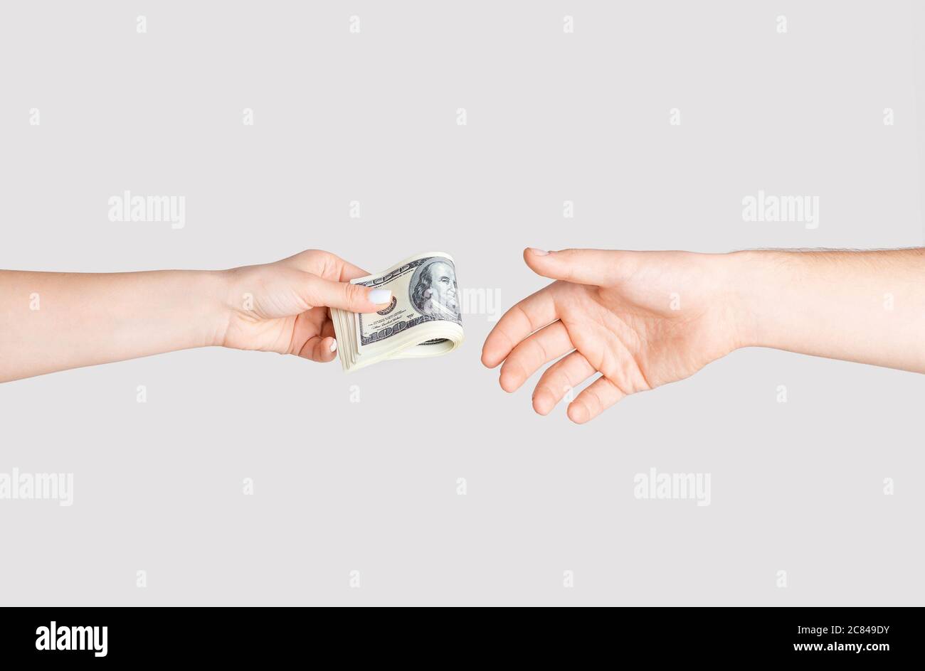 Girl paying money to bank hi-res stock photography and images - Alamy