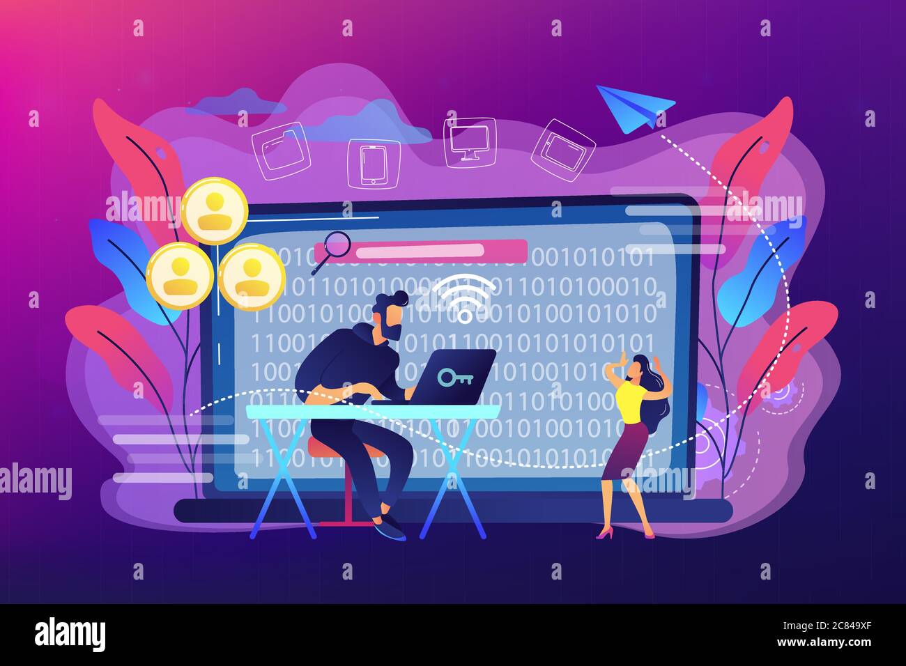 Doxing concept vector illustration Stock Vector Image & Art - Alamy
