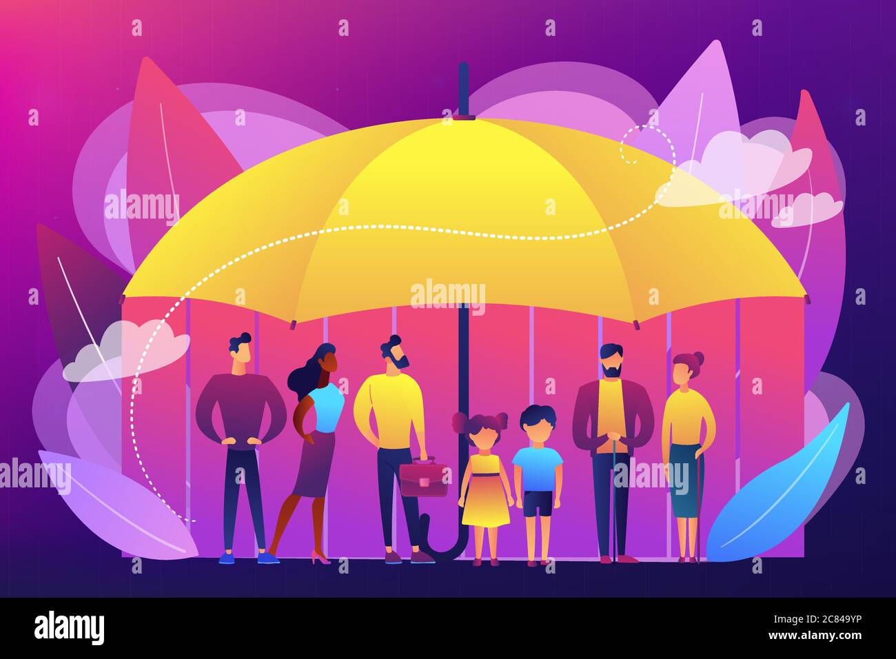 Social insurance concept vector illustration Stock Vector Image & Art ...