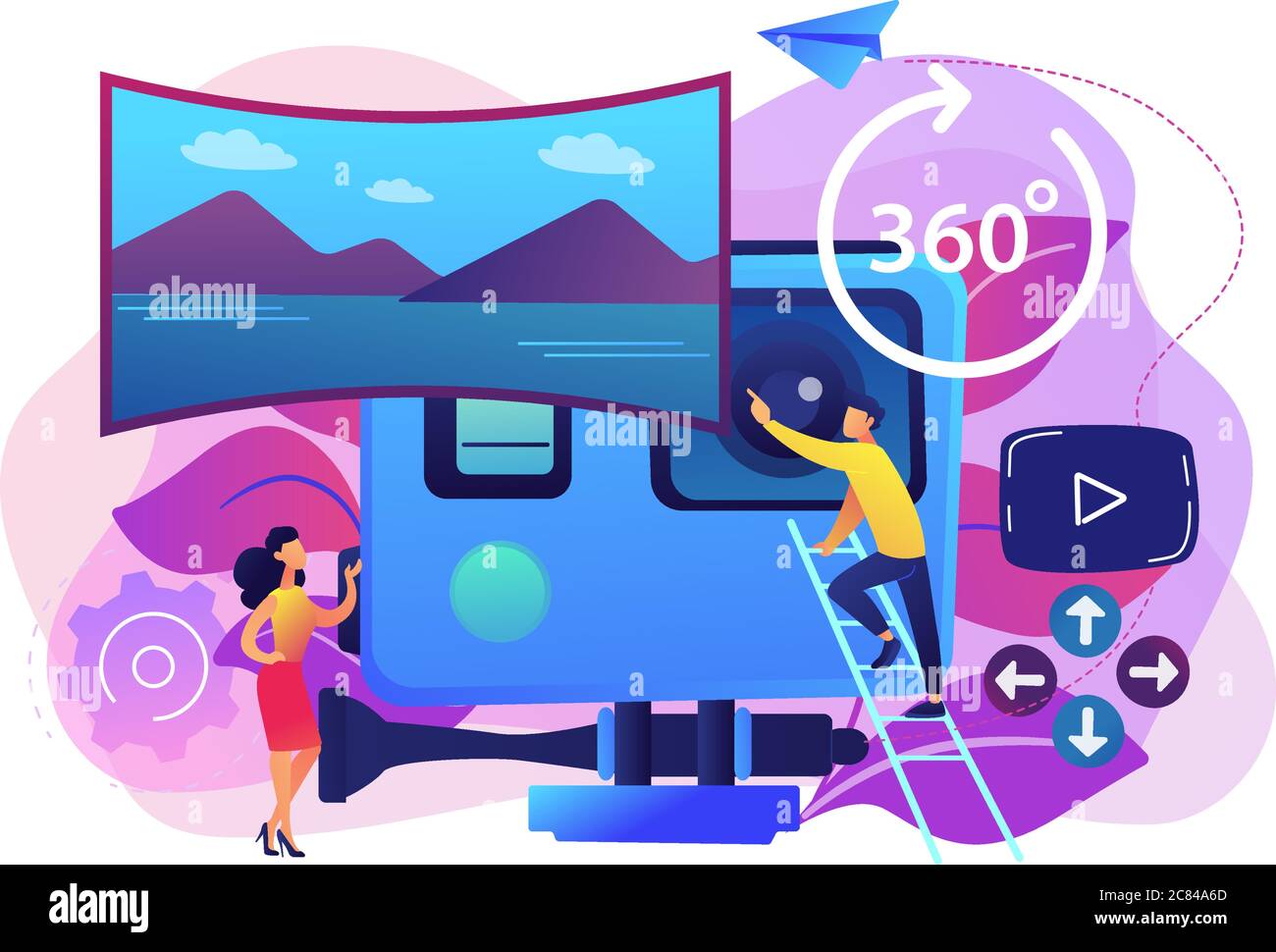 Virtual tour concept vector illustration Stock Vector Image & Art - Alamy