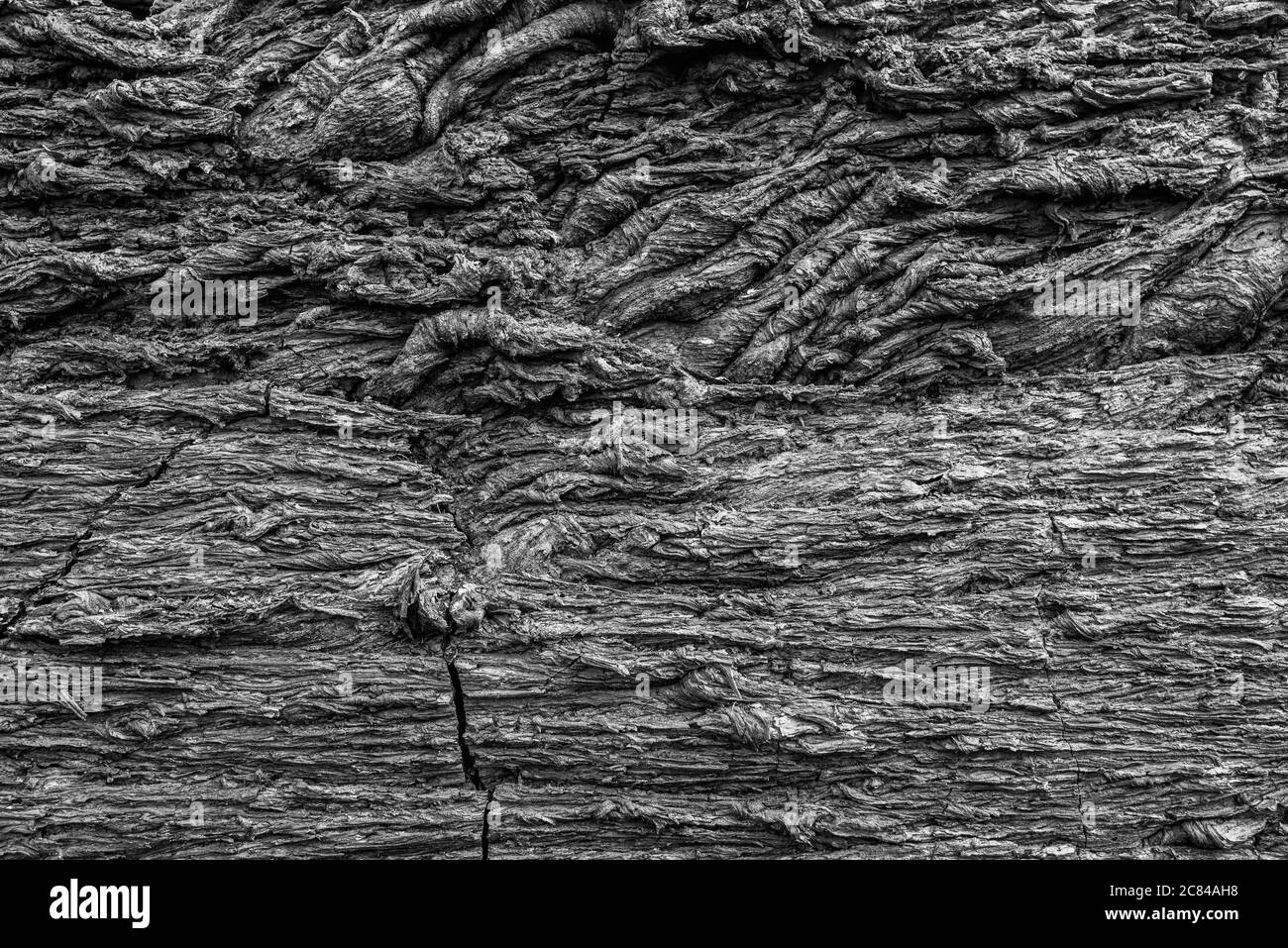 Grayscale shot of solidified lava texture in Kamchatka, Russia ...
