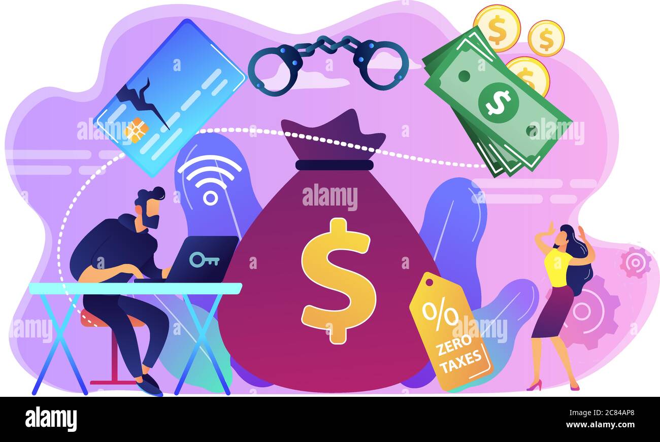 Financial crimes concept vector illustration Stock Vector Image & Art ...