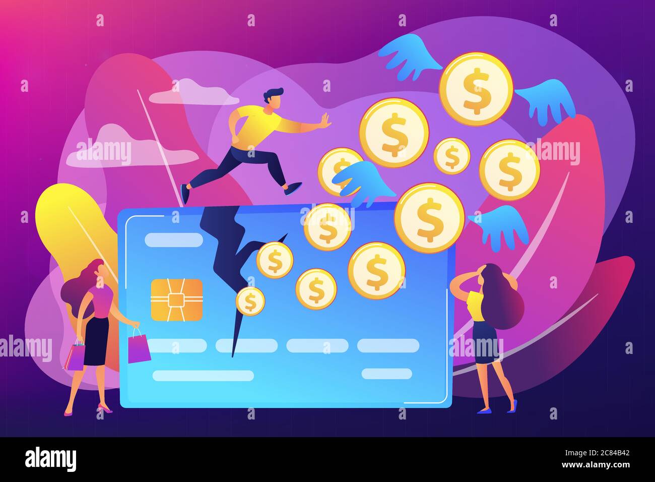 Overspending concept vector illustration Stock Vector Image & Art - Alamy