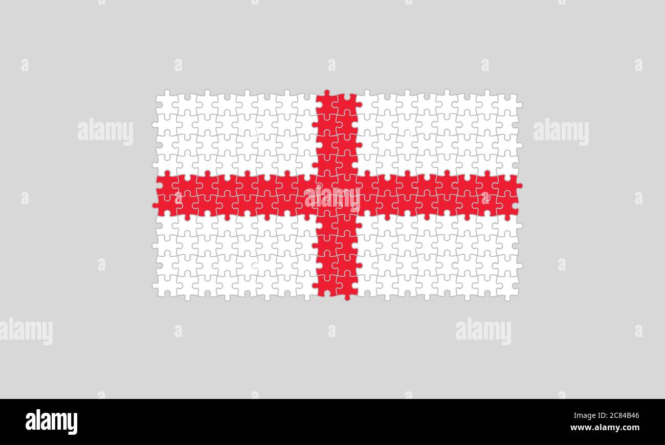 England flag puzzle vector illustration Stock Vector Image & Art - Alamy