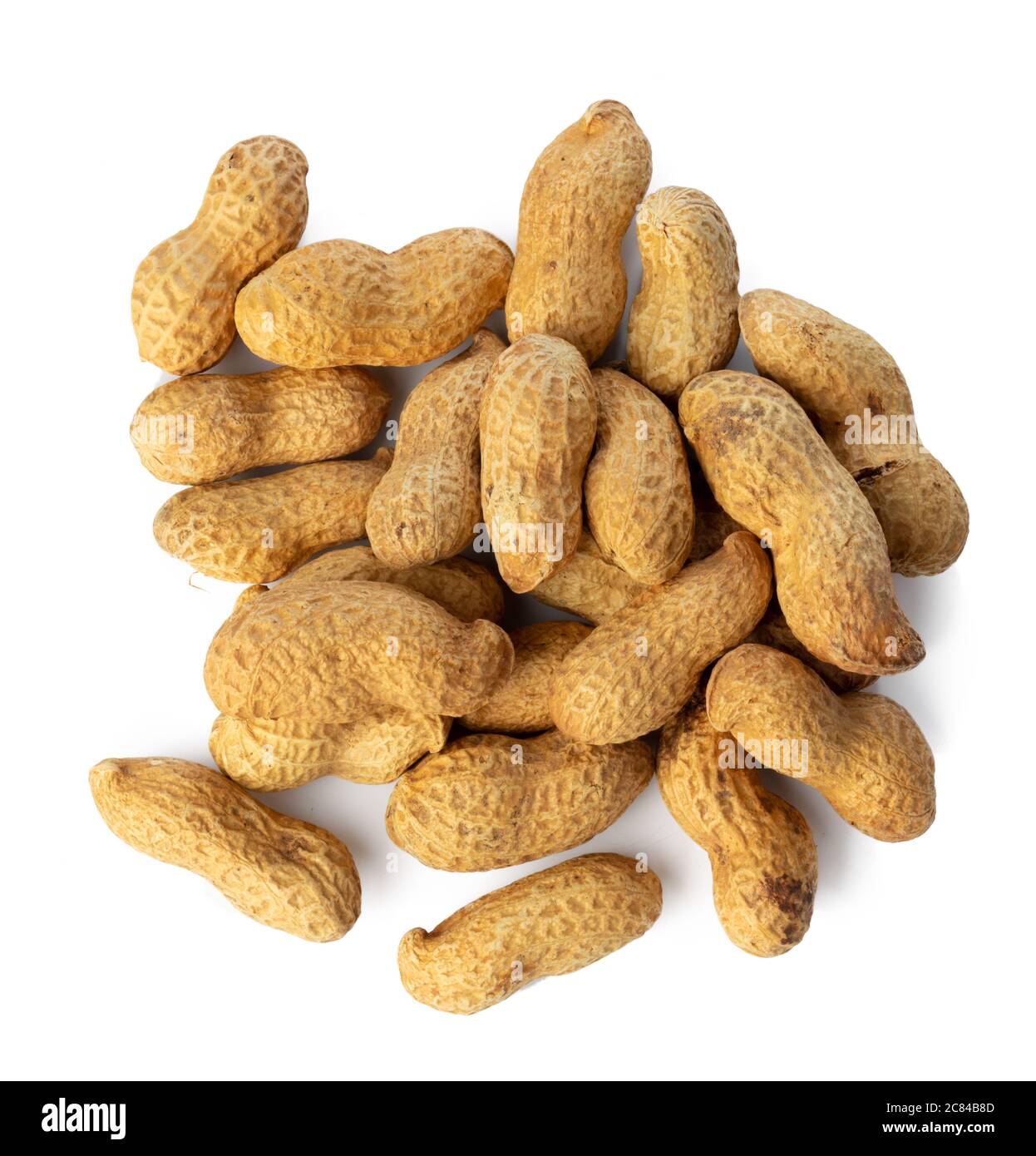 Peanuts in shell isolated on white background Stock Photo - Alamy