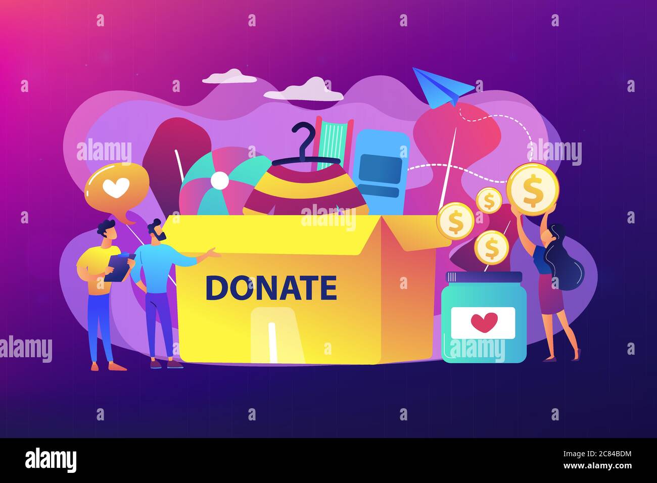 Donation concept vector illustration Stock Vector Image & Art - Alamy