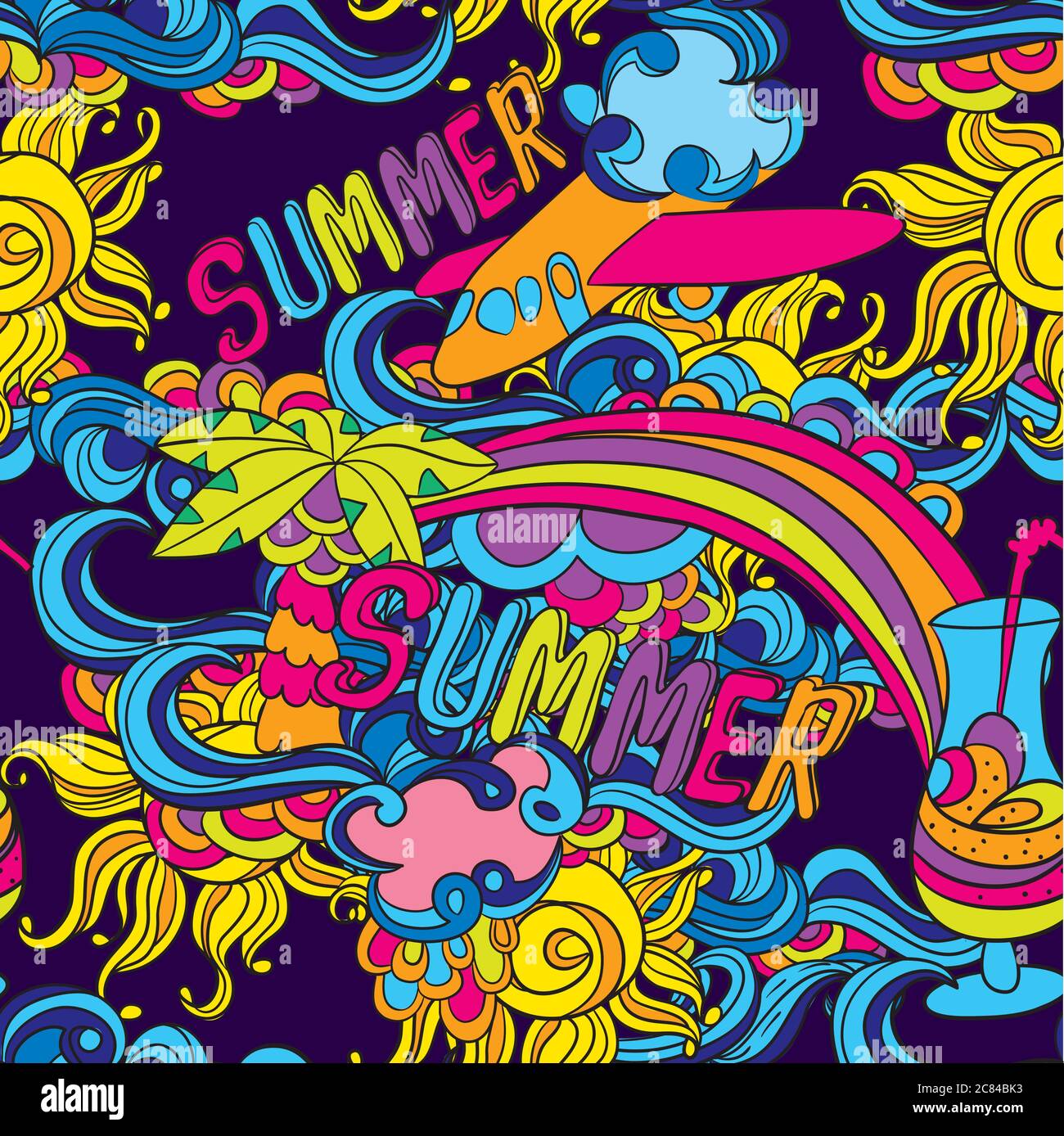 Vector patterns painted by hand. Beautiful doodle. Design elements ...