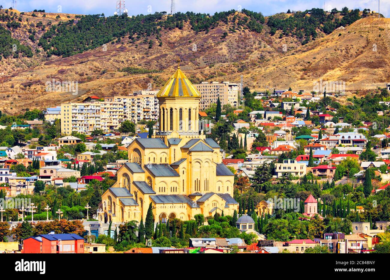 The beautiful Sameba Trinity Church (Dreifaltigkeits Kathedrale) in the ...
