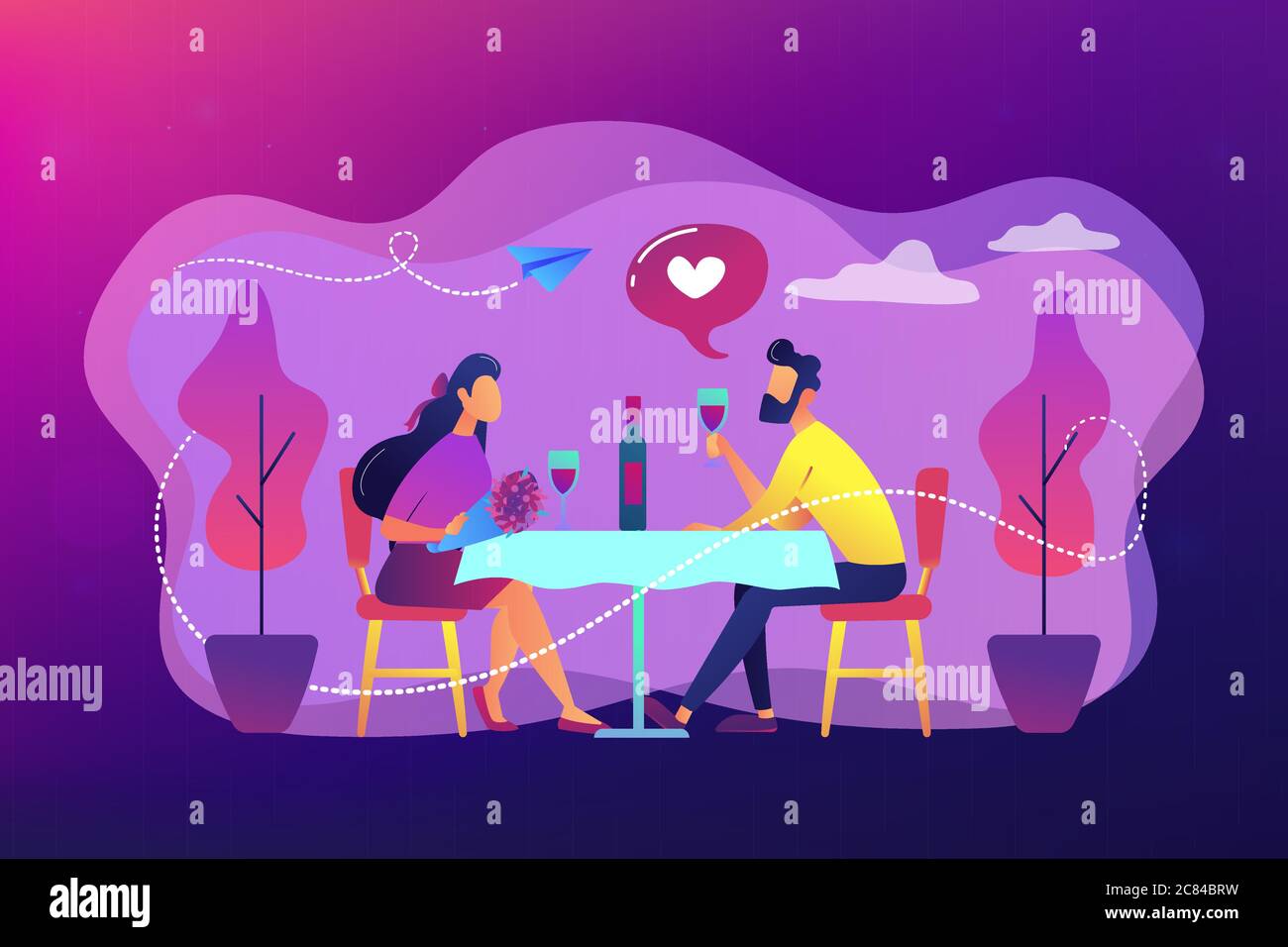 Romantic date concept vector illustration Stock Vector Image & Art - Alamy