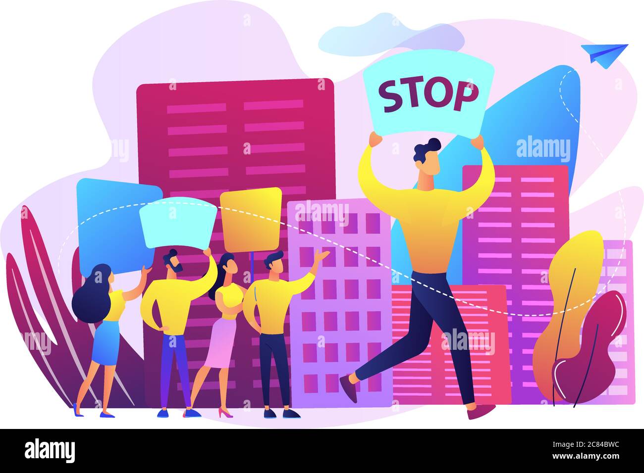 Political rally drawing Stock Vector Images - Alamy