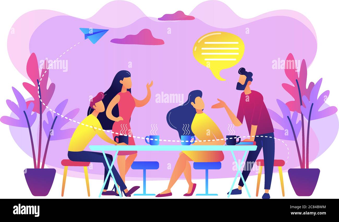 Friends meeting concept vector illustration Stock Vector Image & Art ... Friends meeting concept vector illustration Stock Vector Image & Art ...