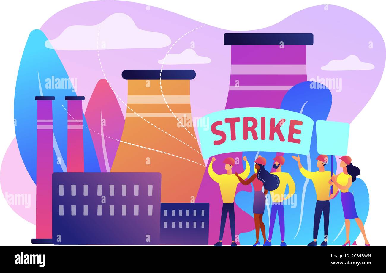 Strike action metaphor Stock Vector Images - Alamy