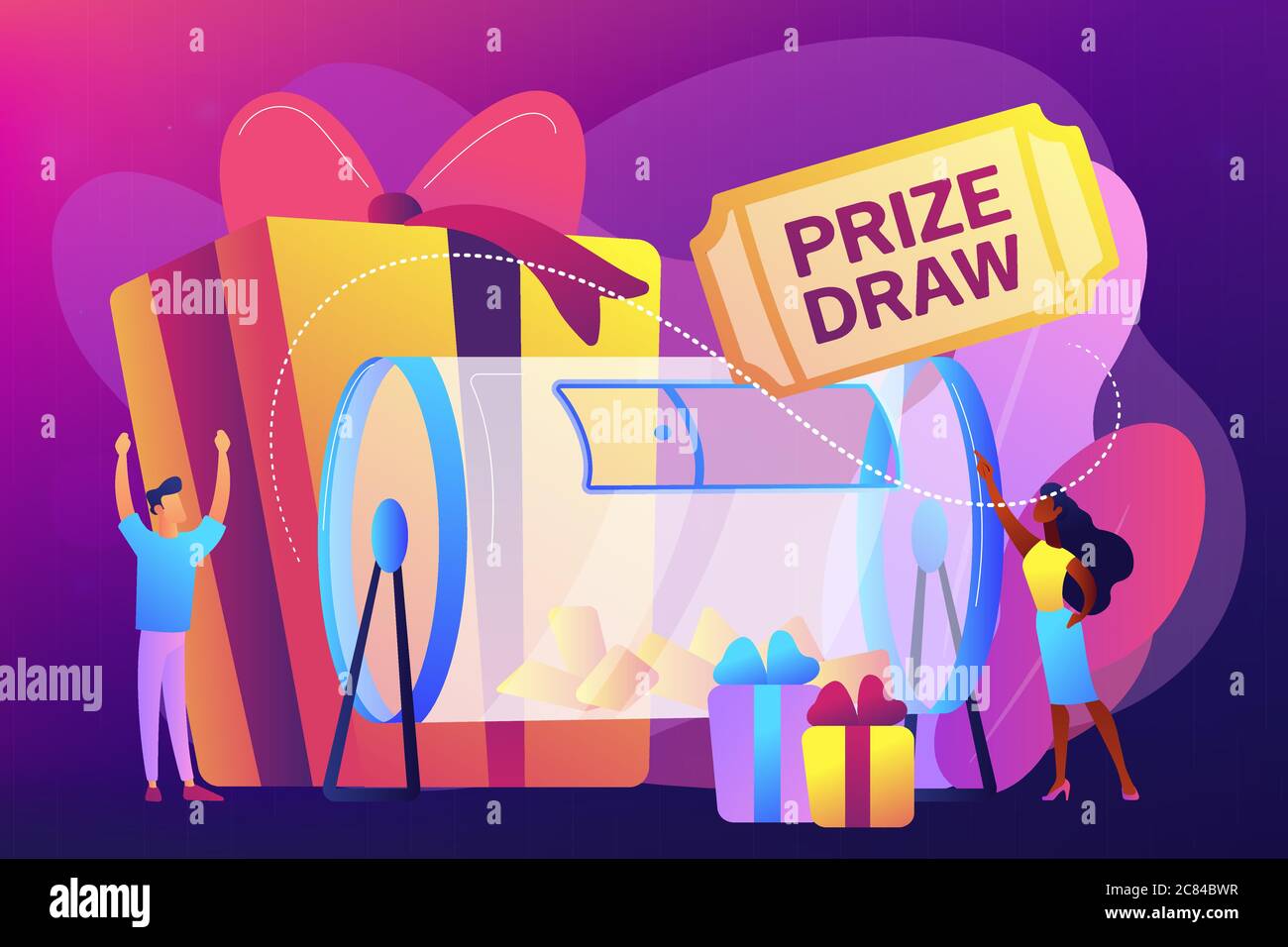 Prize draw concept vector illustration Stock Vector Image & Art - Alamy