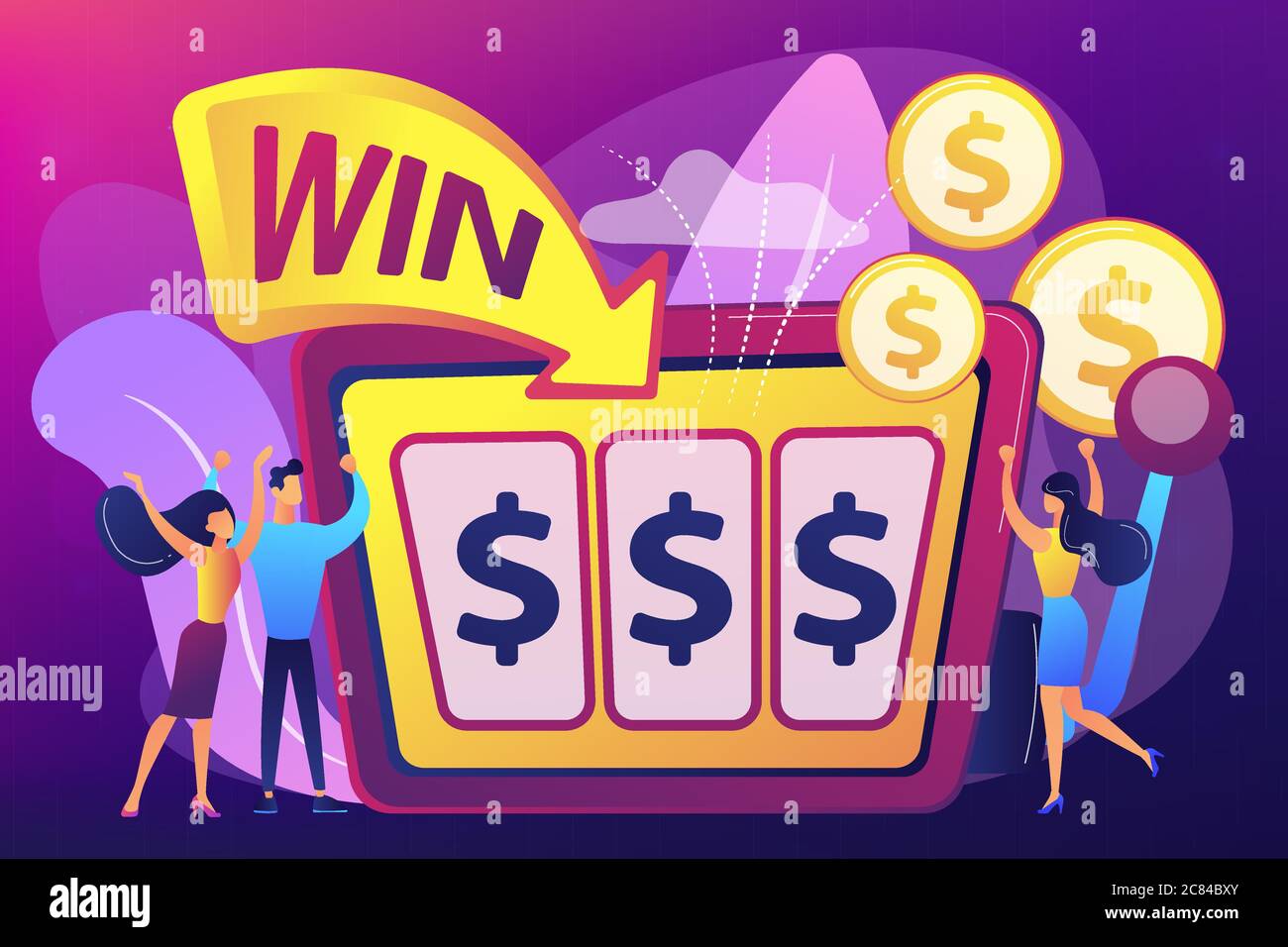 Slot machine concept vector illustration Stock Vector Image & Art - Alamy