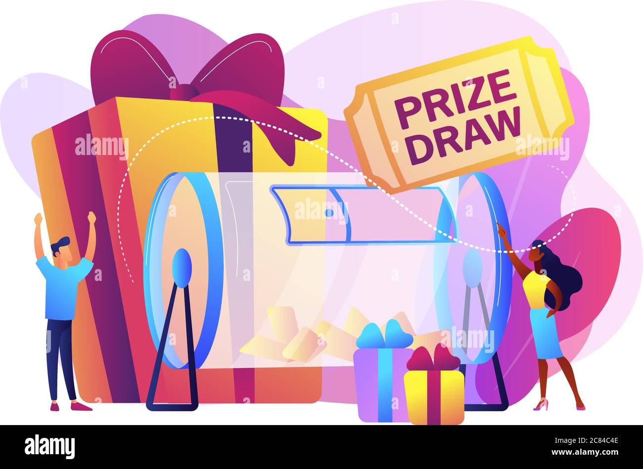 Prize draw concept vector illustration Stock Vector Image & Art - Alamy